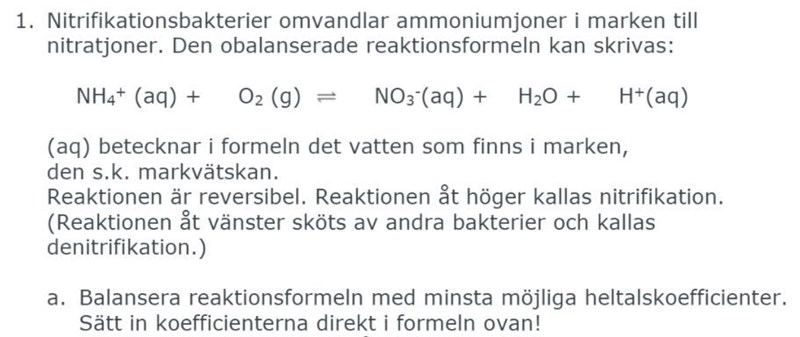 Balansering av reaktionsformel (Kemi/Kemi 1) – Pluggakuten