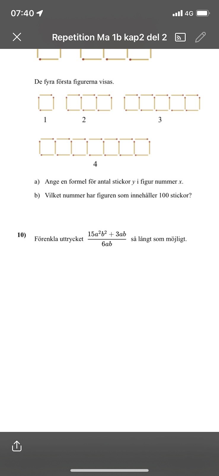15a^2b^2+3ab/6ab (Matematik/Matte 1) – Pluggakuten