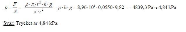Tryck (förståelse för en formel med bild) (Fysik/Fysik 1) – Pluggakuten