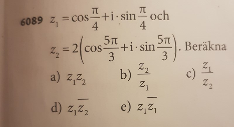 Multiplikation av ett komplext tal och ett konjugat i polär form ...