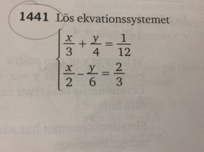 Lös ekvationssystemet (Matematik/Matte 2/Linjära ekvationssystem ...