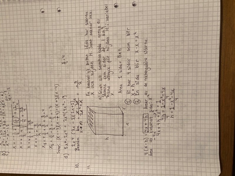 Kvadrat (Matematik/Matte 3/Algebraiska uttryck) – Pluggakuten