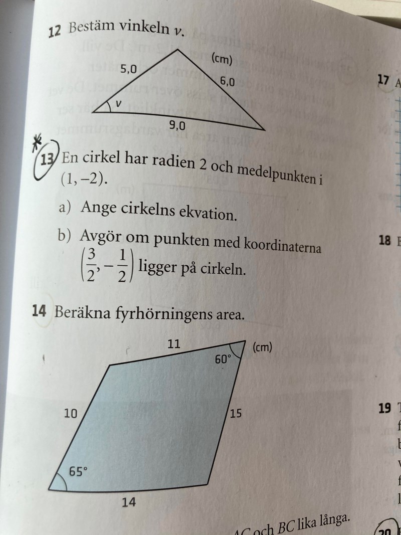 Enhetscirkelns ekvation (Matematik/Matte 3/Trigonometri) – Pluggakuten