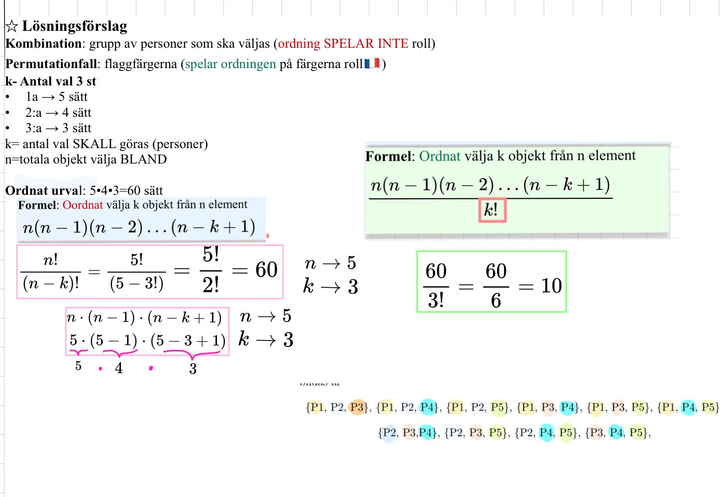 Kombinatorik (Matematik/Universitet) – Pluggakuten