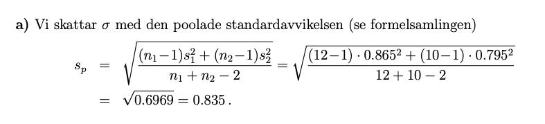 standardavvikelse (Matematik/Universitet) – Pluggakuten