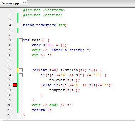 Versaler och gemener (Programmering/C&&) – Pluggakuten