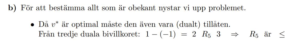 Teori - Optimering Duala Problem (Matematik/Universitet) – Pluggakuten
