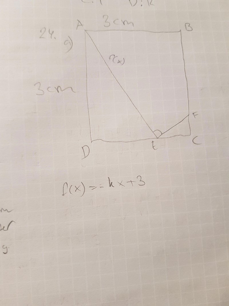 Arean av en triangel, som funktion av en av sidorna (Matematik/Matte 3 ...