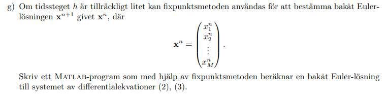 Fixpunktsmetoden med bakåt-Euler (Programmering/Matlab) – Pluggakuten