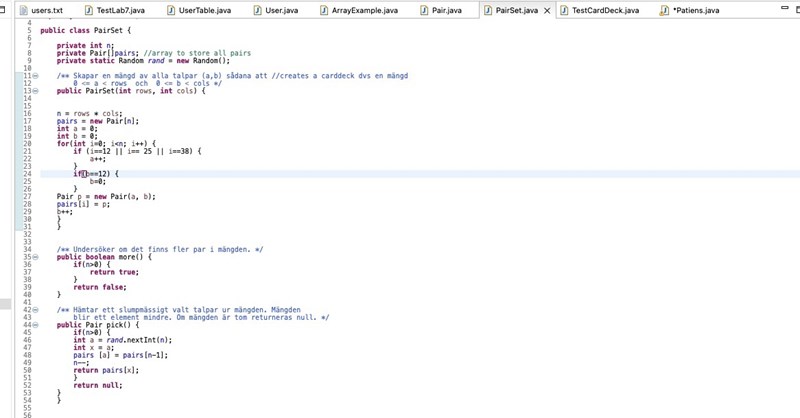 simulering av kortspel (Programmering/Java) – Pluggakuten