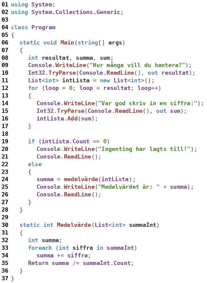 felhantering (Programmering/C#) – Pluggakuten
