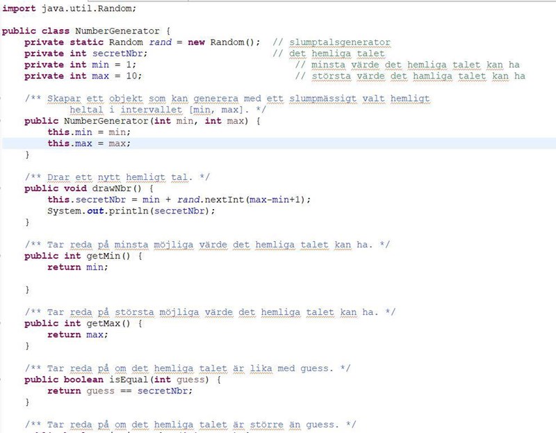 Gissningsspel mellan två tal (Programmering/Java) – Pluggakuten