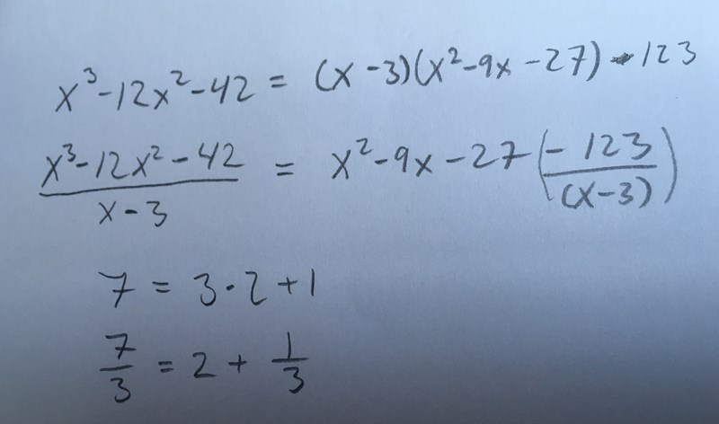 polynomdivision, rest (Matematik/Matte 4) – Pluggakuten