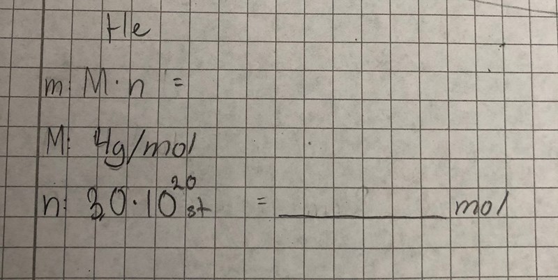 Omvandla från st till mol (Kemi/Kemi 1) – Pluggakuten