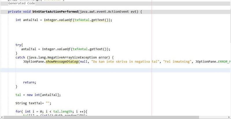Try (Programmering/Java) – Pluggakuten