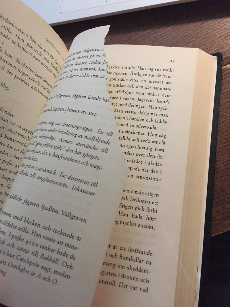 En bit sida saknas i min skönlitterära bok (Övriga diskussioner ...