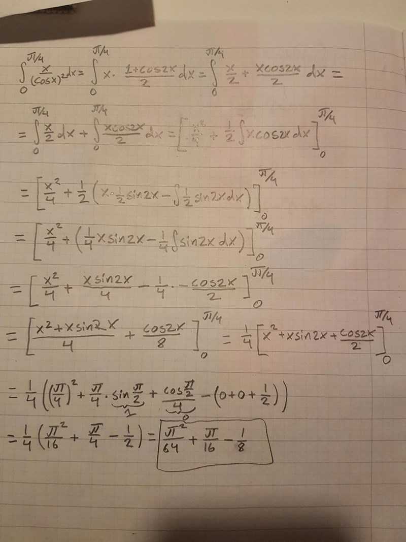 Beräkna integralen (Matematik/Universitet) – Pluggakuten