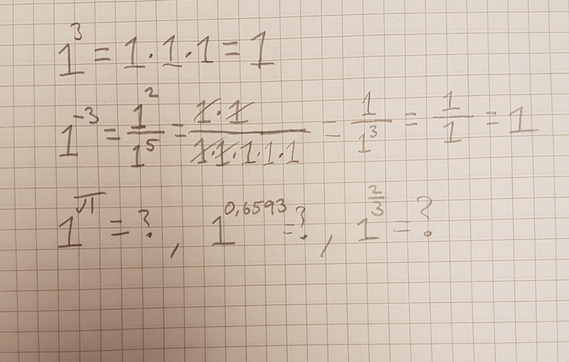 potenser med basen 1 (Matematik/Universitet) – Pluggakuten