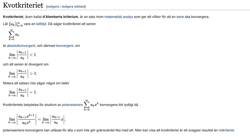 Konvergent eller divergent (Matematik/Universitet) – Pluggakuten