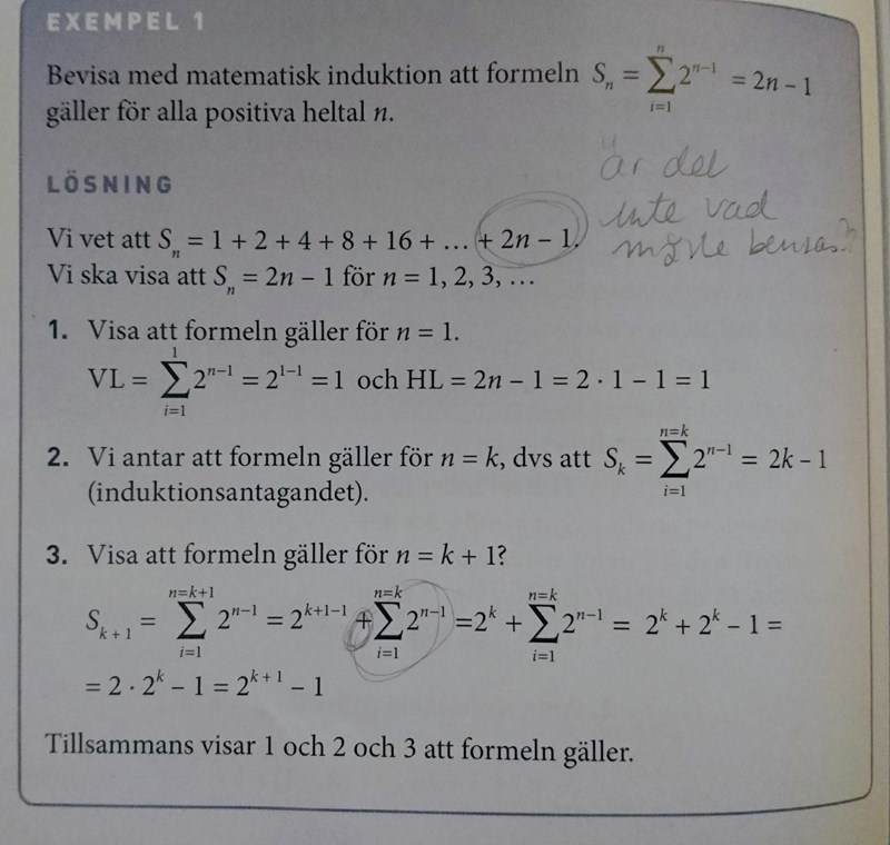 Induktion (Matematik/Matte 5) – Pluggakuten