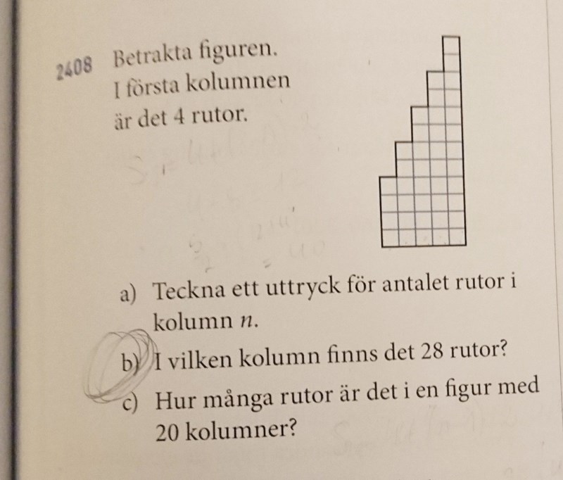 Aritmetisk följd beräkning (Matematik/Matte 5) – Pluggakuten