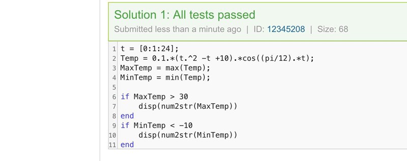 Min max temperatur (dubbel if loop i matlab) (Programmering/Matlab) – Pluggakuten