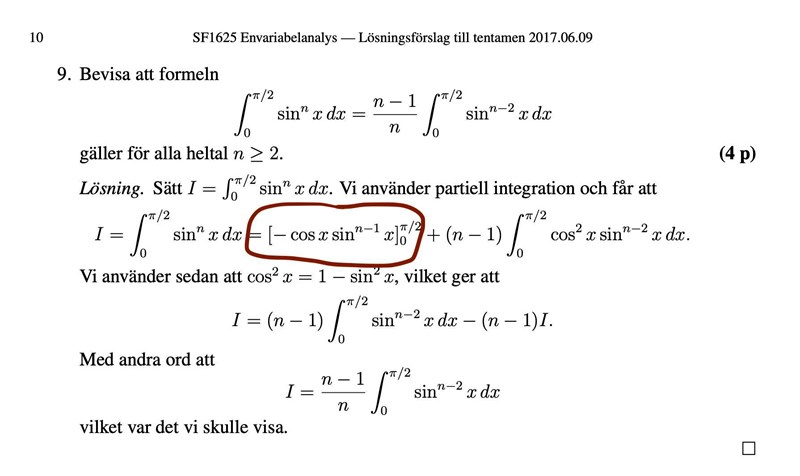 Fastnar på facit (Matematik/Universitet) – Pluggakuten