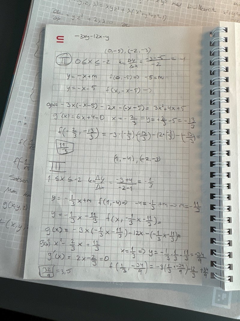 Matematisk analys i flervariabel (Matematik/Universitet) – Pluggakuten