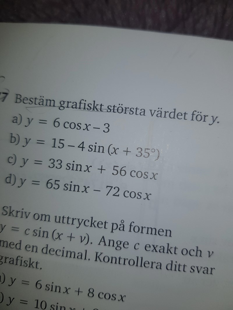 Kurvan y=asinx+bcosx (Matematik/Matte 4/Trigonometri) – Pluggakuten