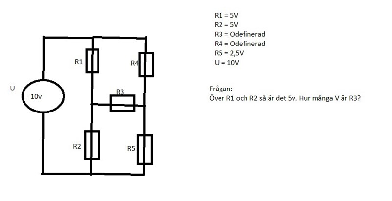 Spänning och resistorer fråga (Fysik/Universitet) – Pluggakuten
