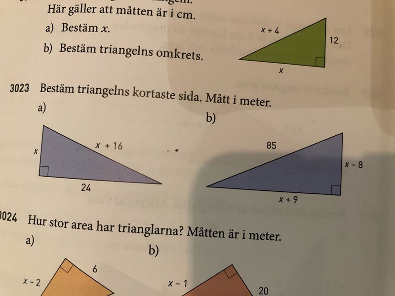 bestäm kortaste sidan (Matematik/Matte 2/Logik och geometri) – Pluggakuten