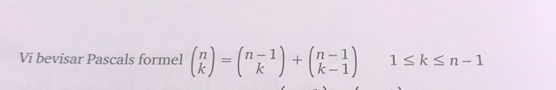 Pascals formel (Matematik/Matte 5/Mängdlära) – Pluggakuten