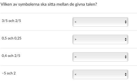 har jag fyllt i rätt tecken? (Matematik/Matte 3) – Pluggakuten