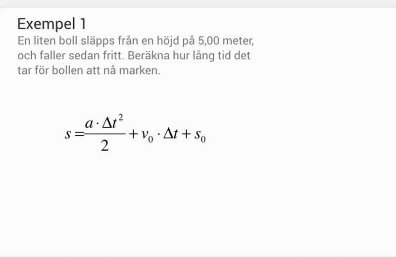 vilken formel är denna? (Fysik/Fysik 1) – Pluggakuten