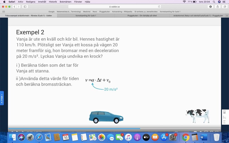 vilken formel är denna? (Fysik/Fysik 1) – Pluggakuten