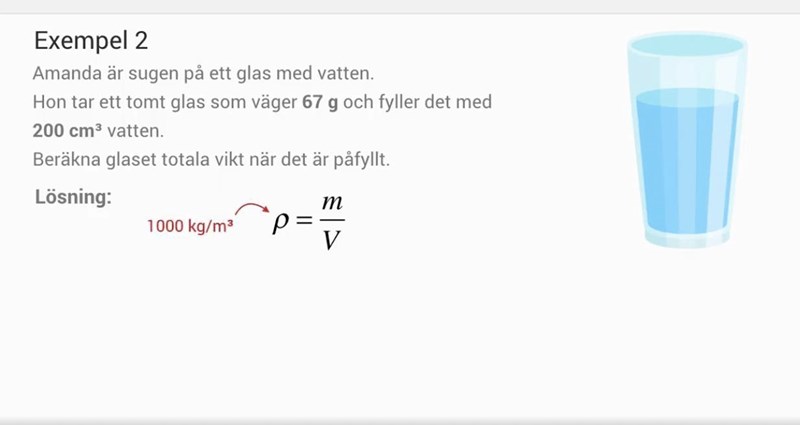 Vad är vattens densitet? (Fysik/Fysik 1) – Pluggakuten