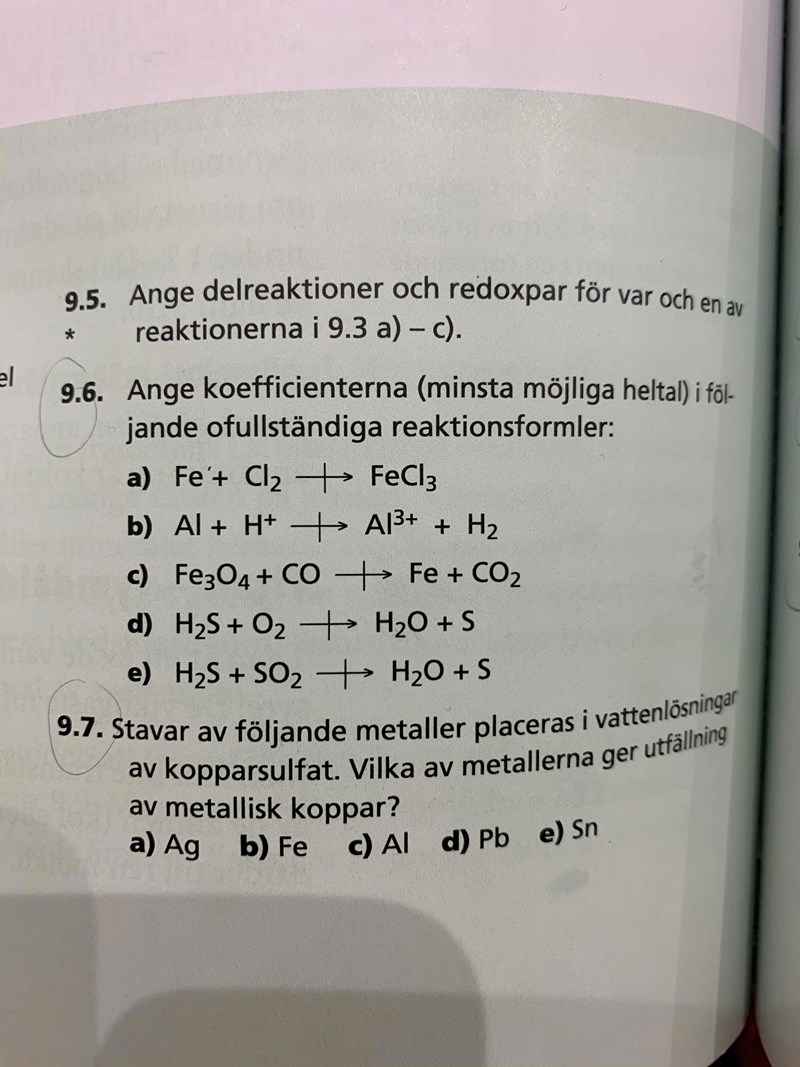 Balansera formler (Kemi/Kemi 1) – Pluggakuten