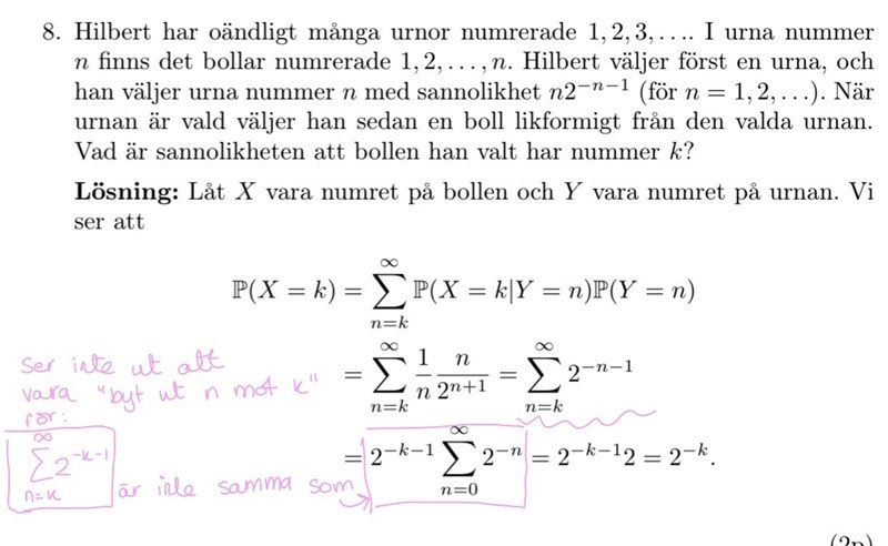 Statistik - sannolikheten & Summor (Matematik/Universitet) – Pluggakuten