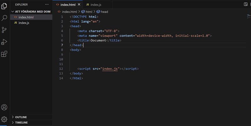 lägga till paragraf till tom body med javascript (Programmering ...