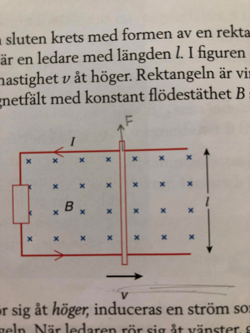 Kraften på ledare inducerad spänning (Fysik/Fysik 2) – Pluggakuten