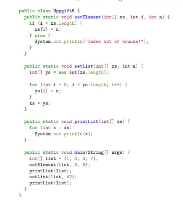 parameter refarerar till object (Programmering/Java) – Pluggakuten