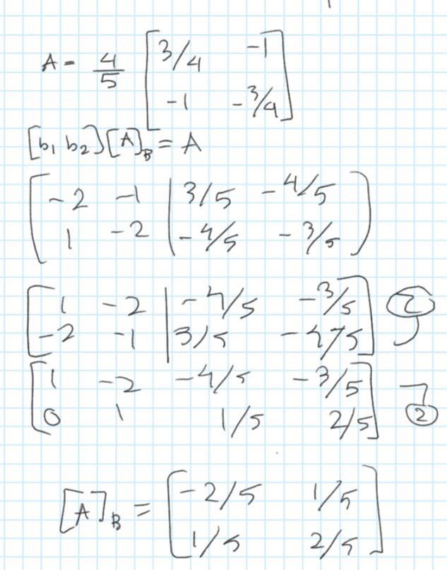 utttryck matrisen A i basen B (Matematik/Universitet) – Pluggakuten