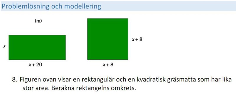Beräkna rektangelns omkrets (Matematik/Matte 2) – Pluggakuten