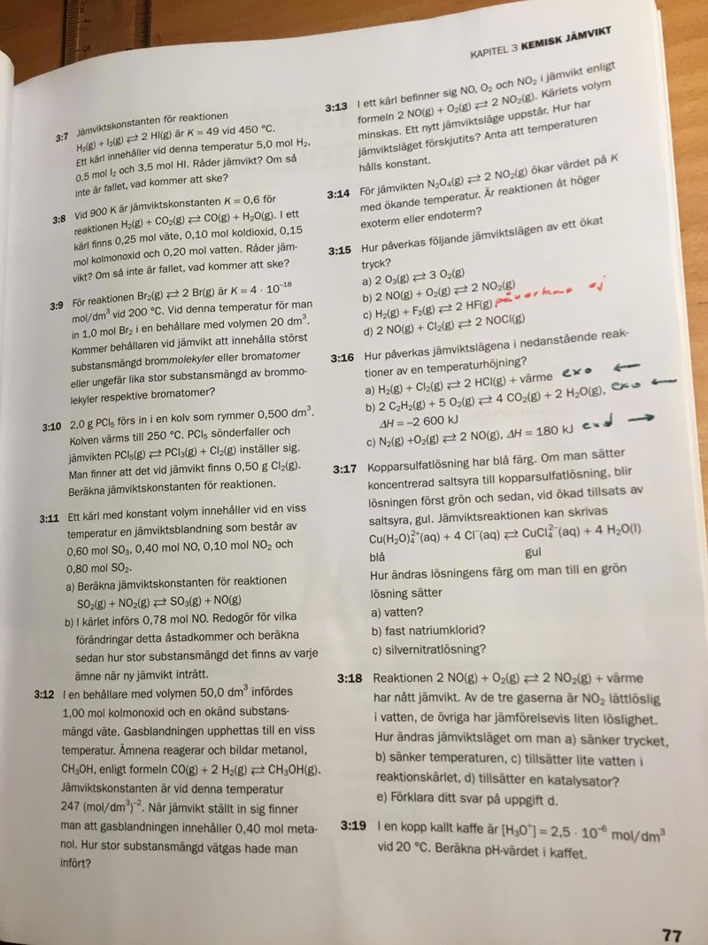 K värde 1 eller mindre än 1. (Kemi/Kemi 2) – Pluggakuten